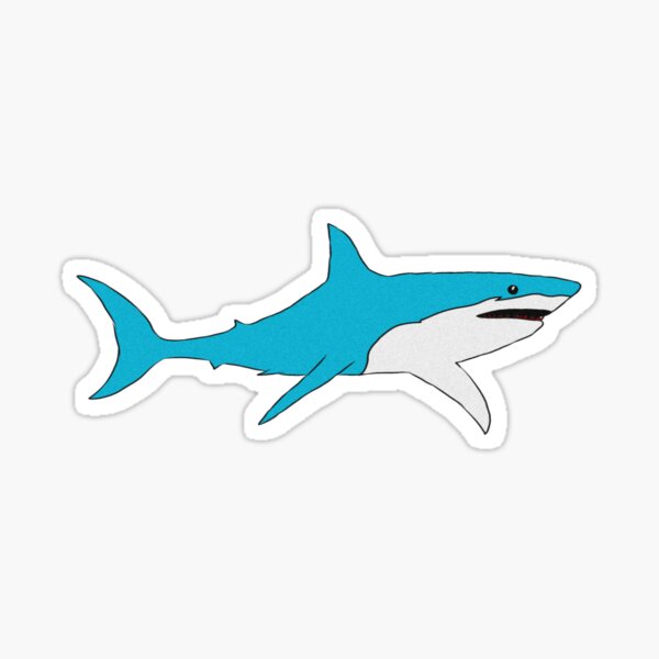 "Blue shark" Sticker for Sale by Crownshpo | Redbubble