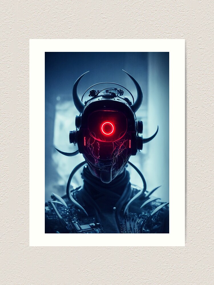 "cyberpunk devil, evil, monster, demon, circuitry, cinematic lighting ...
