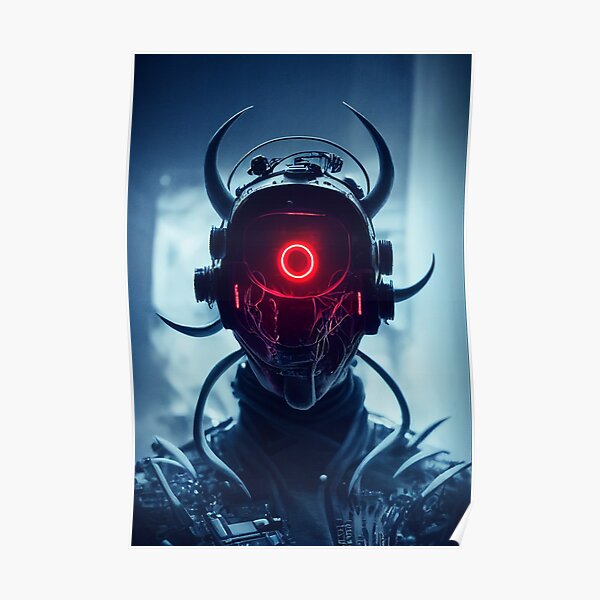 "cyberpunk devil, evil, monster, demon, circuitry, cinematic lighting ...