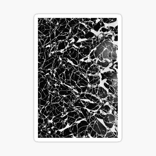"Marble White & Black" Sticker for Sale by Jrw-Design | Redbubble