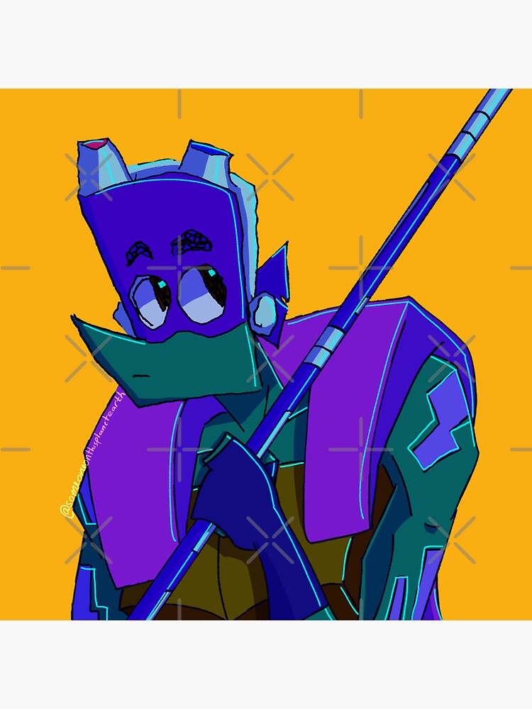 "Rise of the TMNT Donnie Ver. 2" Sticker for Sale by 616KOIBOI | Redbubble