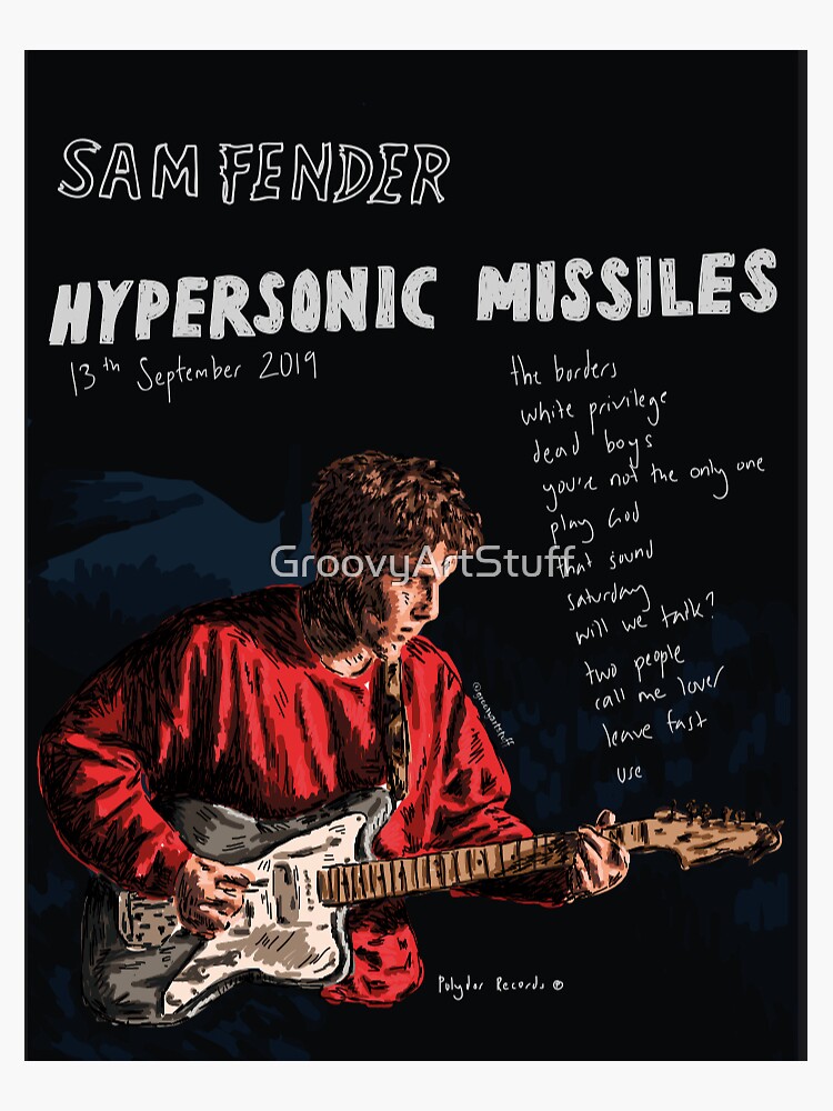 "Sam Fender - Hypersonic Missiles Poster" Sticker for Sale by ...