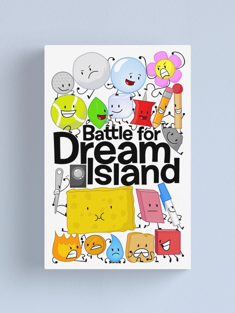 "BFDI Poster White" Canvas Print for Sale by jacknjellify | Redbubble