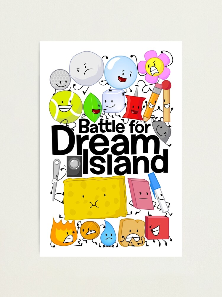 "BFDI Poster White" Photographic Print for Sale by jacknjellify | Redbubble