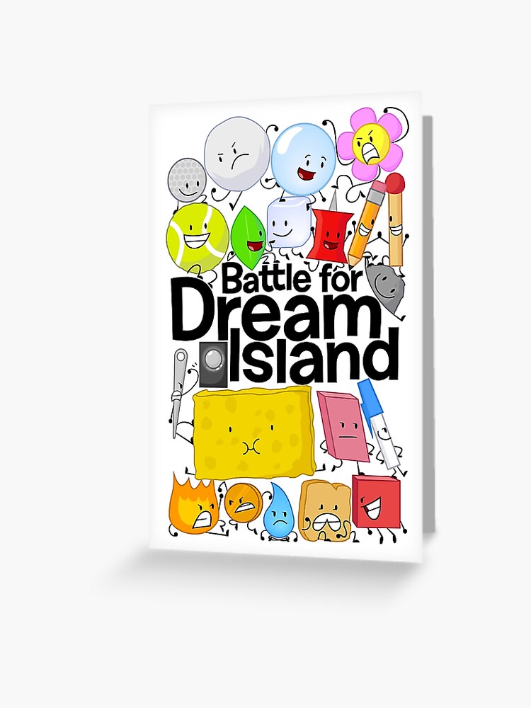 "BFDI Poster White" Greeting Card for Sale by jacknjellify | Redbubble