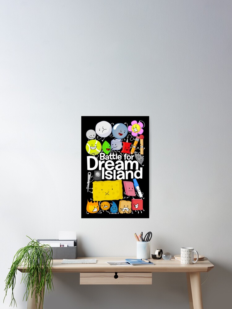 "BFDI Poster Black" Poster for Sale by jacknjellify | Redbubble