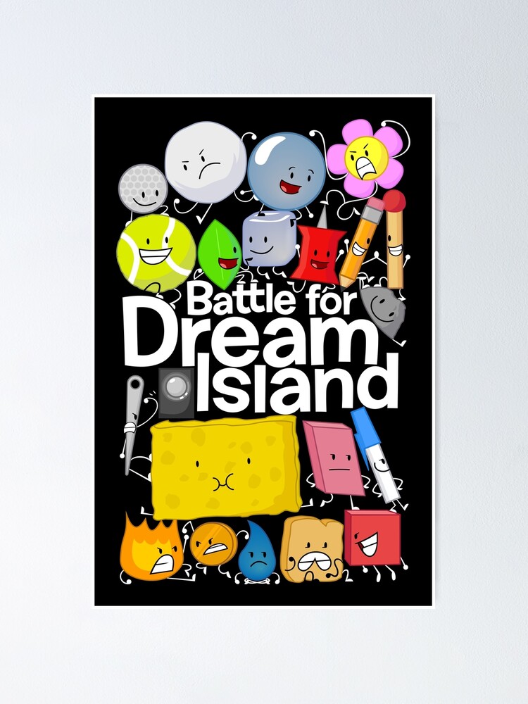 "BFDI Poster Black" Poster for Sale by jacknjellify | Redbubble