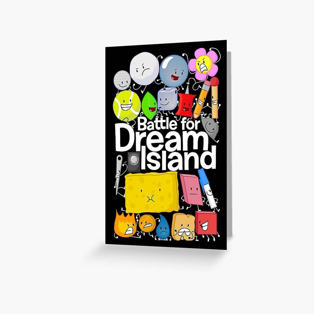"BFDI Poster Black" Greeting Card for Sale by jacknjellify | Redbubble