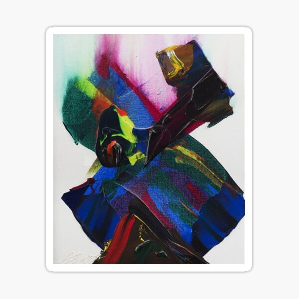 "Rubel framed famous poster of paul jenkins " Sticker for Sale by ...