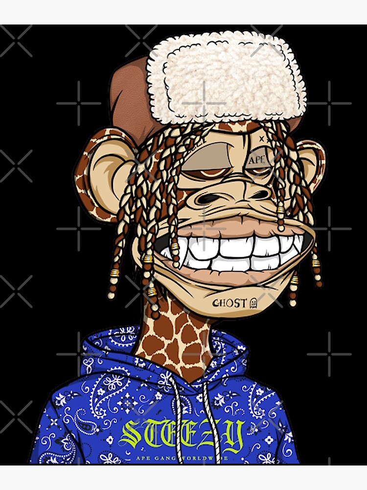 Lámina fotográfica «NFT mono como travis scott Bored Ape Yacht Club» de ...
