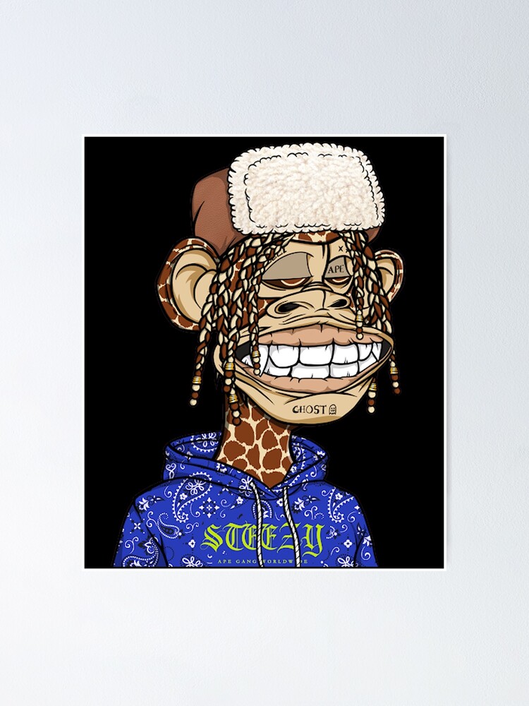 "NFT monkey like travis scott Bored Ape Yacht Club" Poster for Sale by ...