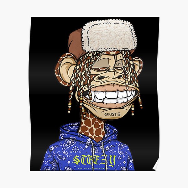 "NFT monkey like travis scott Bored Ape Yacht Club" Poster for Sale by ...
