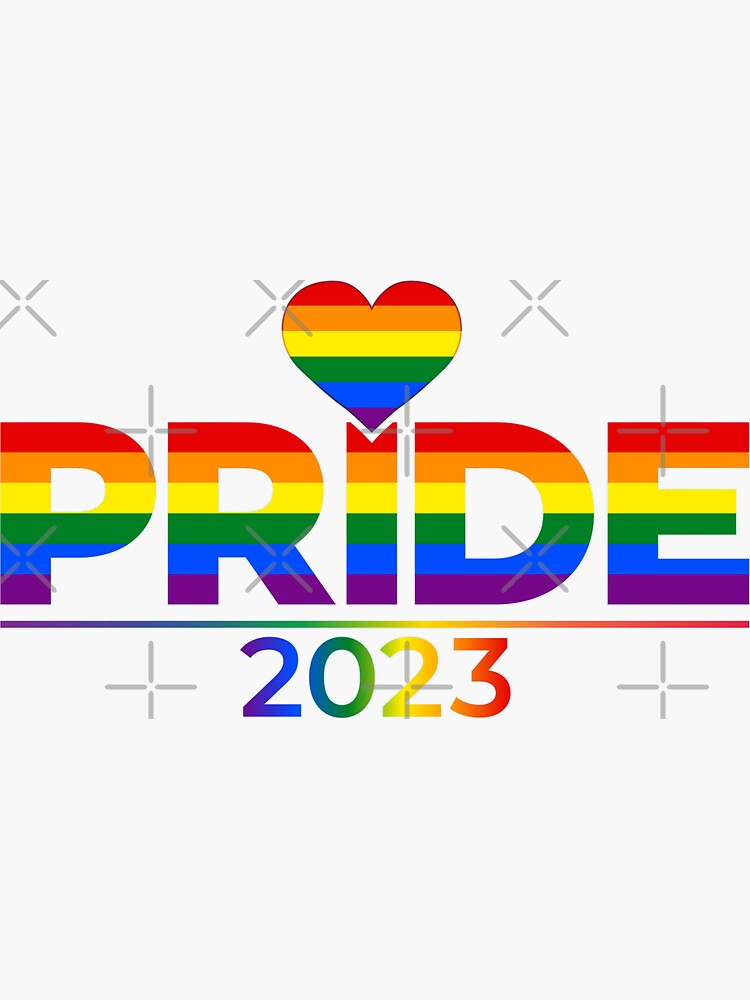 "Pride 2023" Sticker for Sale by loganferret | Redbubble