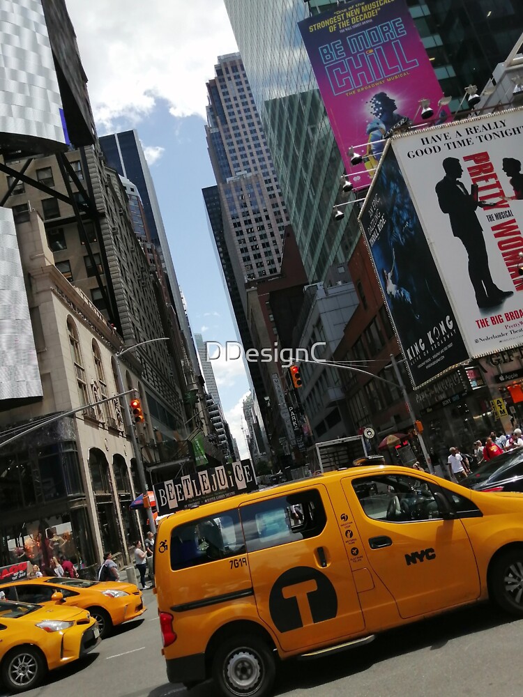 "New York USA yellow cab" Sticker for Sale by DDesignC | Redbubble