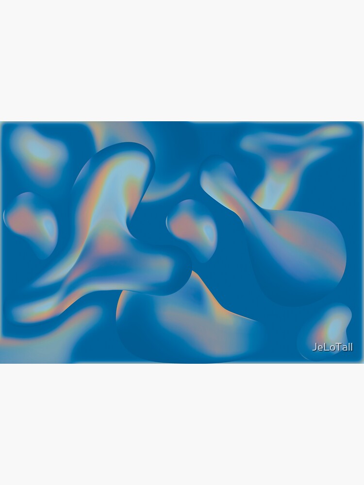 "Abstract Artwork Iridescence Liquid Holographic" Sticker for Sale by ...