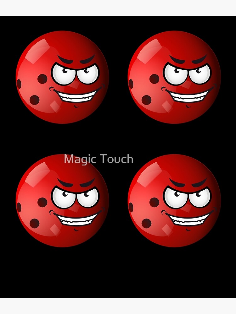 " Bowling ball evil face " Poster for Sale by raad7 | Redbubble