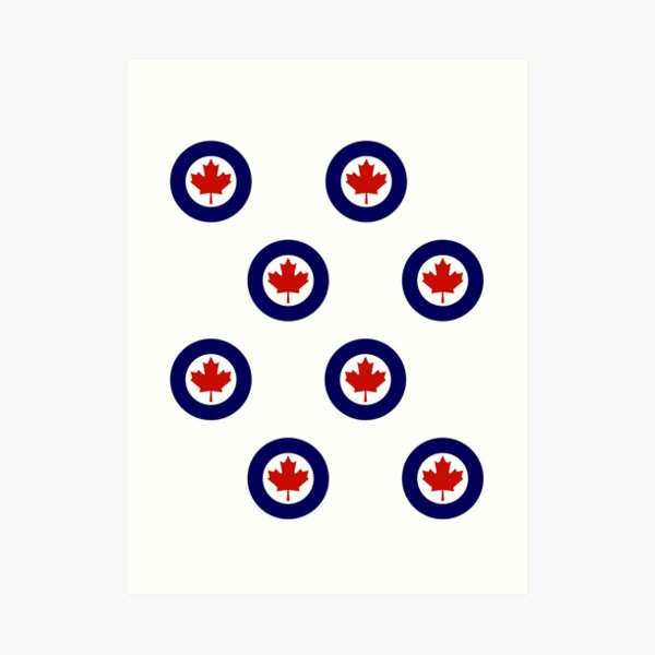 "Royal Canadian Air Force RCAF Military Roundel" Art Print for Sale by ...