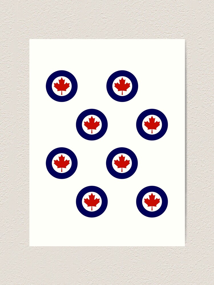 "Royal Canadian Air Force RCAF Military Roundel" Art Print for Sale by ...
