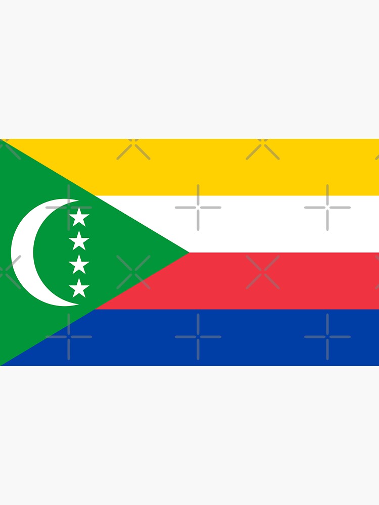"Flag of the Comoros" Sticker for Sale by mo91 | Redbubble