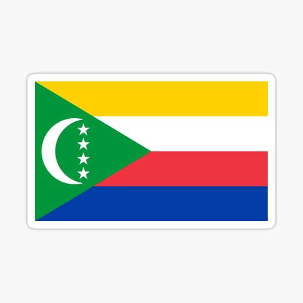 "Flag of the Comoros" Sticker for Sale by mo91 | Redbubble