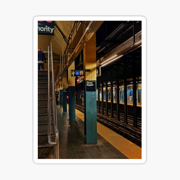 "Times Square Subway Sign" Sticker for Sale by DamienPaul | Redbubble
