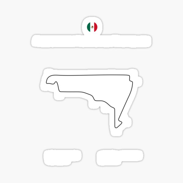 "Mexico GP Circuit Formula 1" Sticker for Sale by F1videocontent ...