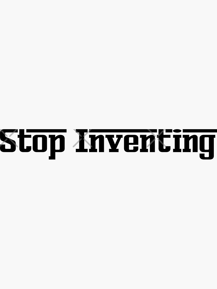 "Stop inventing Carlos Formula quote" Sticker for Sale by ChadWizard ...