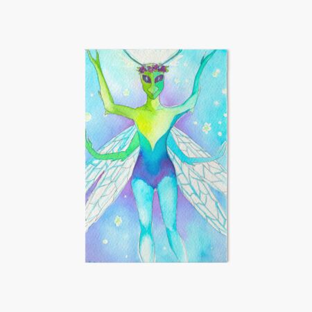"Spring Goddess Dragonfly Pixie Fairy Watercolor Illustration" Art ...