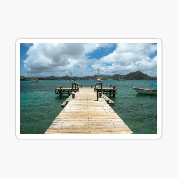 "Dock Saint Lucia" Sticker for Sale by andykazie | Redbubble