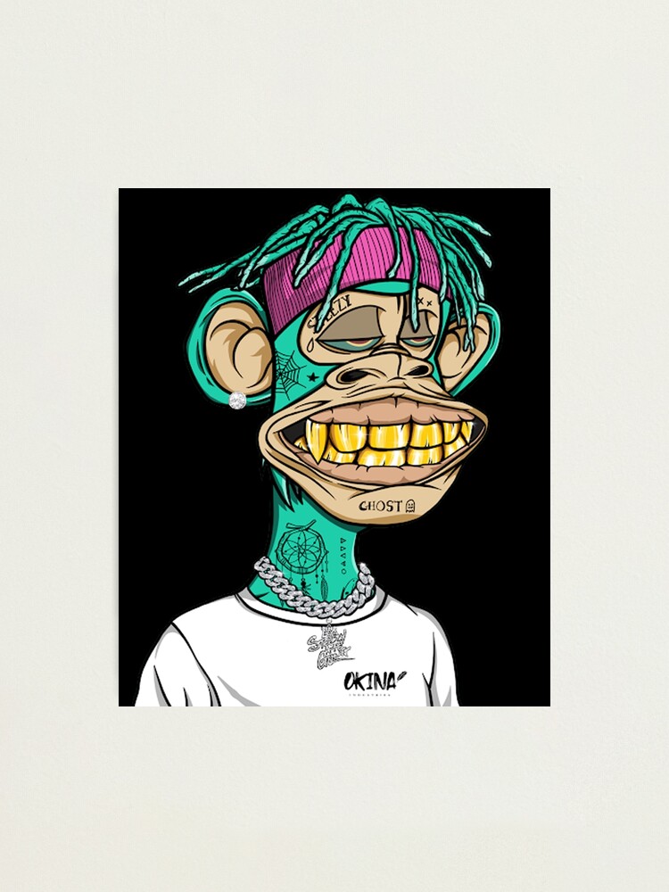 " NFT monkey in yellow like travis scott Bored Ape Yacht Club ...