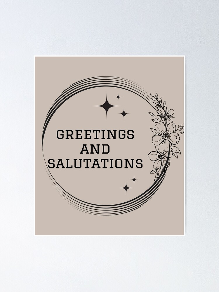 "Greetings And Salutations, Dean The Heathers" Poster for Sale by ...