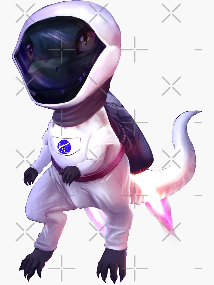 "Dinosaur Jetpack" Sticker for Sale by zilvart- | Redbubble