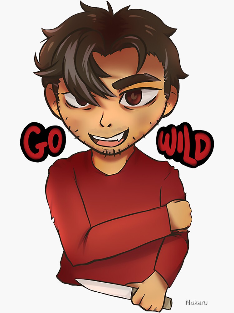 "Robert, go wild!" Sticker for Sale by Nokaru | Redbubble