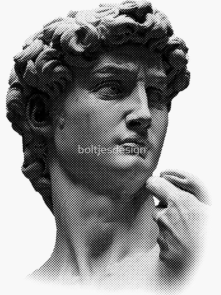 "Michelangelo´s David" Sticker for Sale by boltjesdesign | Redbubble
