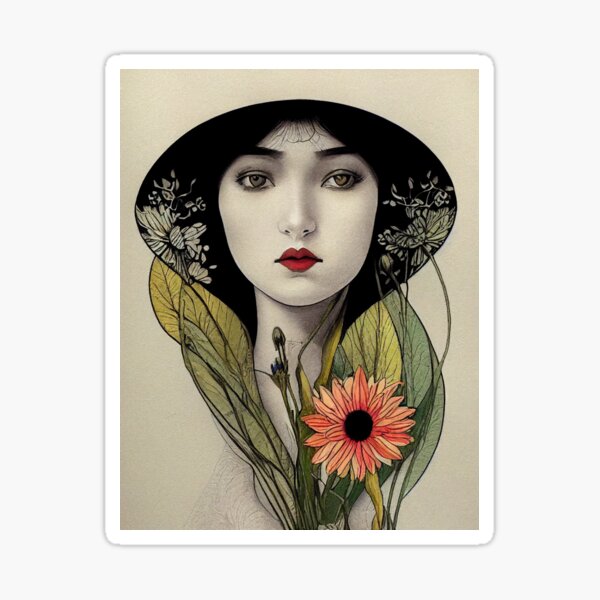 "Micha" Sticker for Sale by badmojo426 | Redbubble