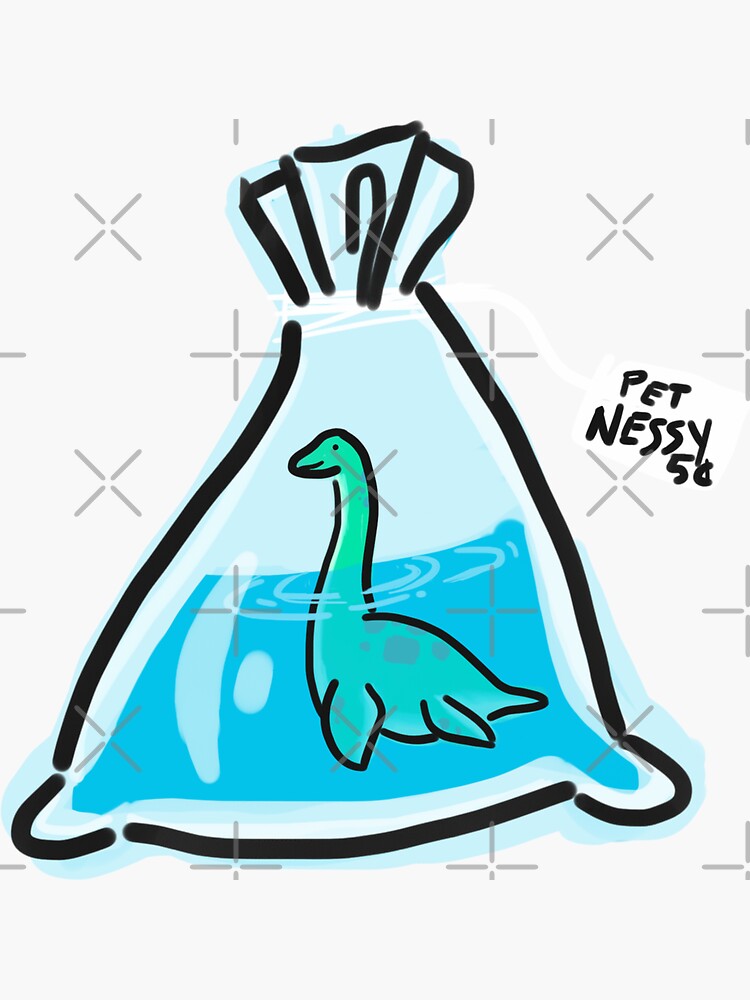 "Pet Nessy" Sticker for Sale by HailSky | Redbubble