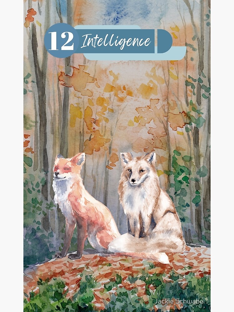 Póster «Obra de arte inspirada en Oracle Card -Intelligence - Fox ...