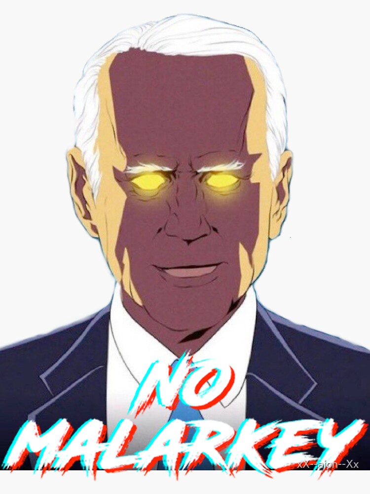 "End the Malarkey Now Dark Brandon" Sticker for Sale by xX--aion--Xx ...