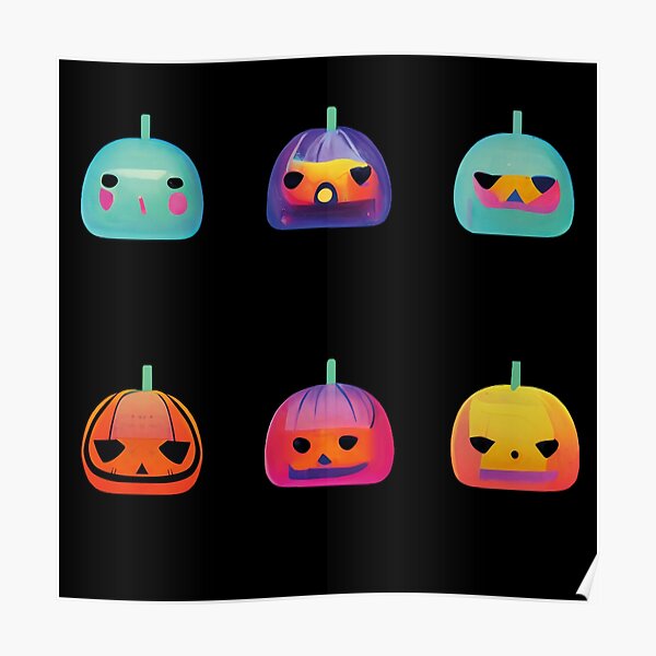 "The Cyber Pumpkin 6 " Poster for Sale by cre-AI-tive | Redbubble