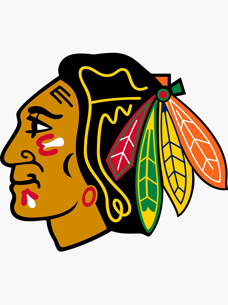 "chicago-blackhawks" Sticker for Sale by ramenramos | Redbubble