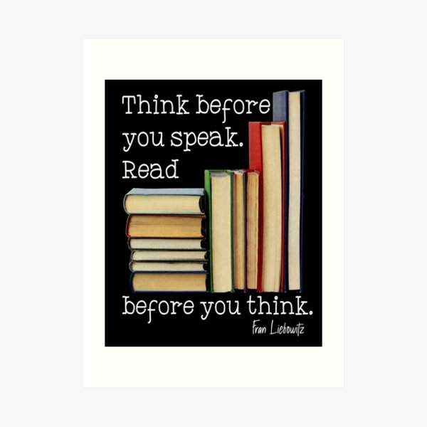 "Think before you speak. Read before you think. Mixed media book ...