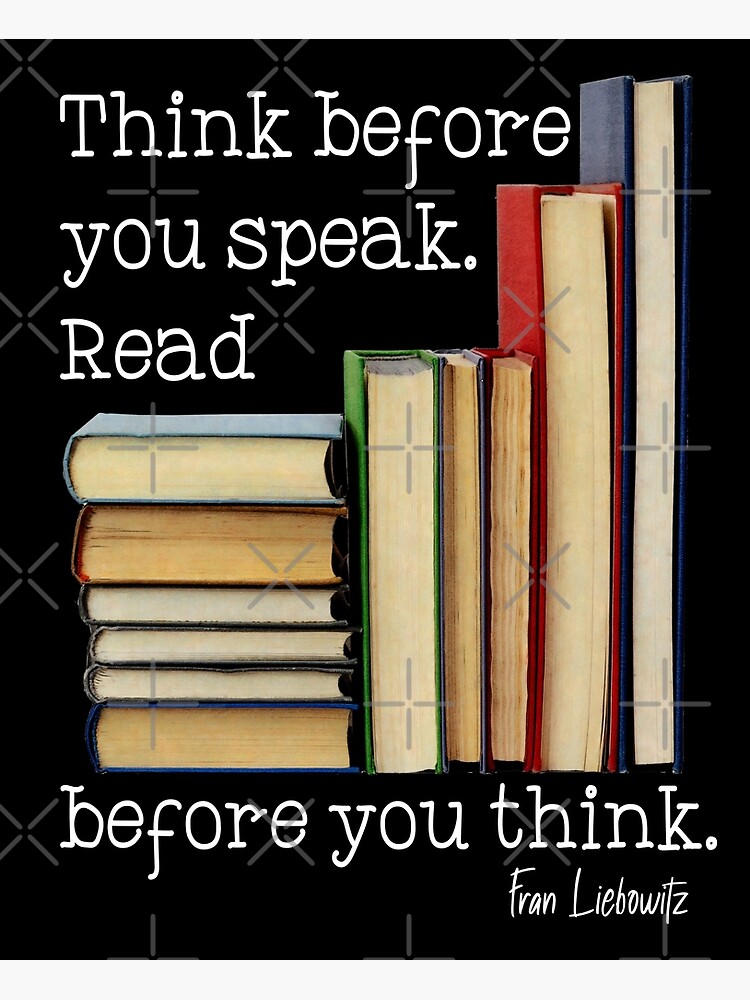 "Think before you speak. Read before you think. Mixed media book ...