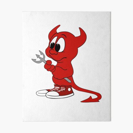 "handsome red devil " Art Board Print for Sale by joseech | Redbubble