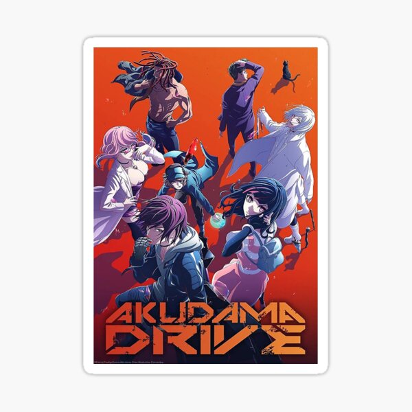 "Akudama Drive" Sticker for Sale by cottynoren | Redbubble