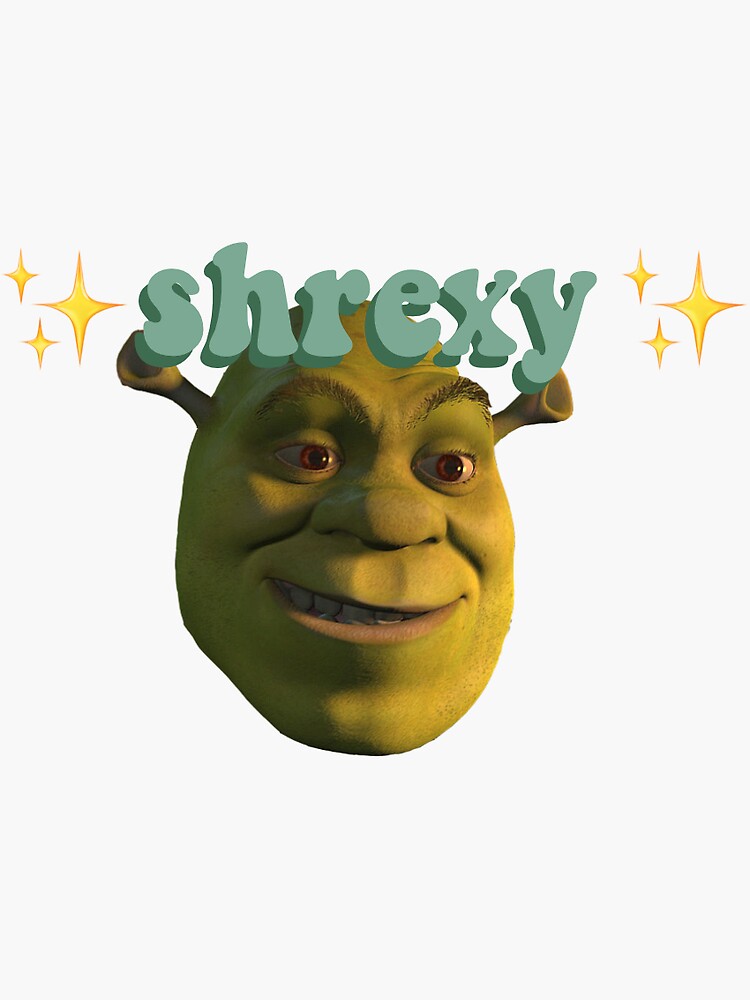 "shrexy sticker ;)" Sticker for Sale by amiesdesigns | Redbubble
