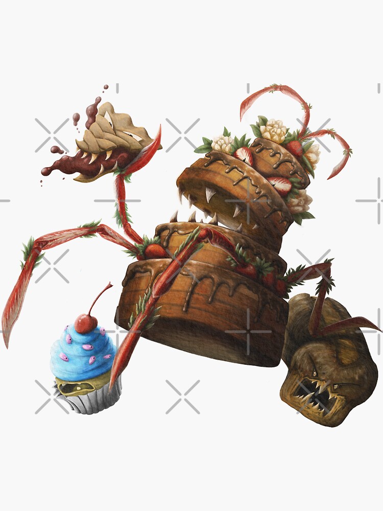 "Bakery Monsters" Sticker for Sale by AngryAgnerSTU | Redbubble