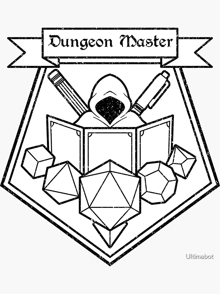 "Dungeon Master" Sticker for Sale by Ultimabot | Redbubble