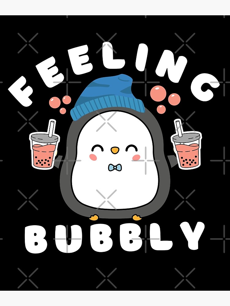 "Penguin Boba Tea" Poster for Sale by ModkMerch | Redbubble