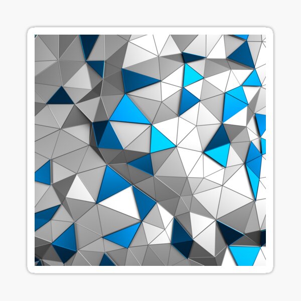 "Blue Light Triangle" Sticker for Sale by gtcdesign | Redbubble
