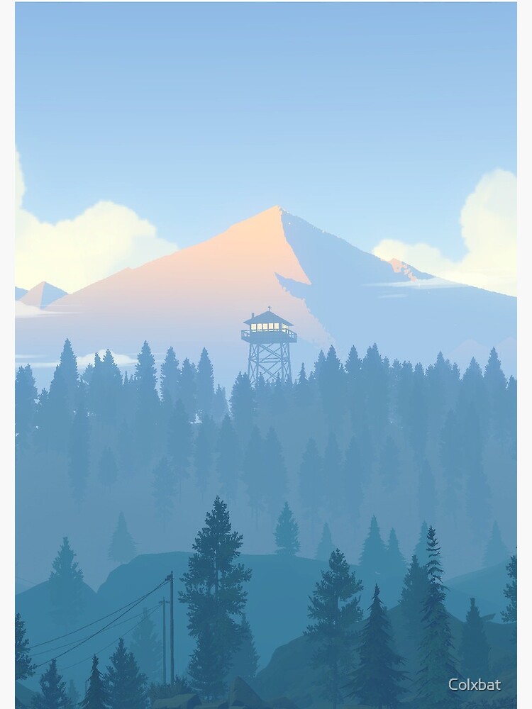"Firewatch Art Design - 4k" Spiral Notebook by Colxbat | Redbubble